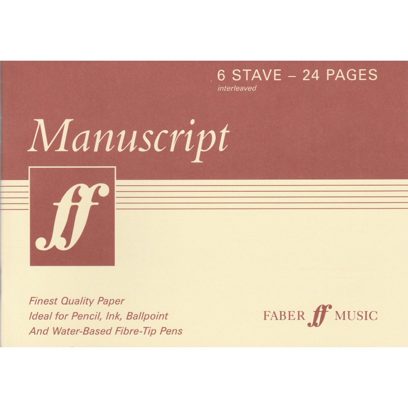Music Manuscript Books and Paper | Guitar Tab Manuscript